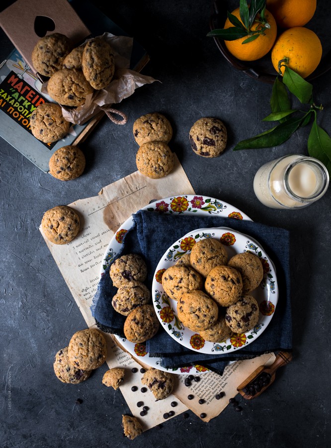 Cookies με πορτοκάλι & σοκολάτα | Συνταγές | Food Photography | Let's ...