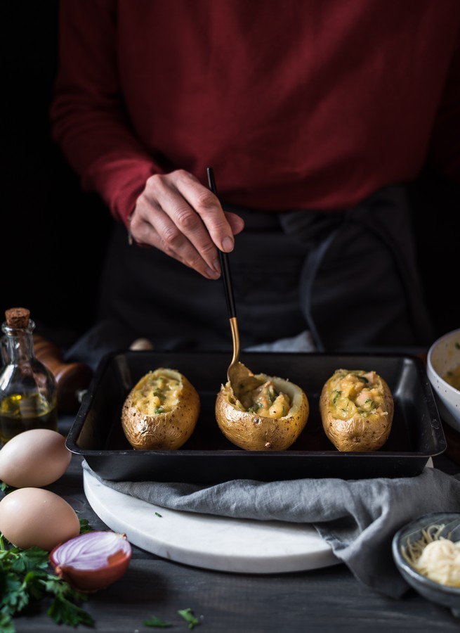 Γεμιστές πατάτες στο φούρνο | Συνταγές | Food Photography | Let's Treat ...