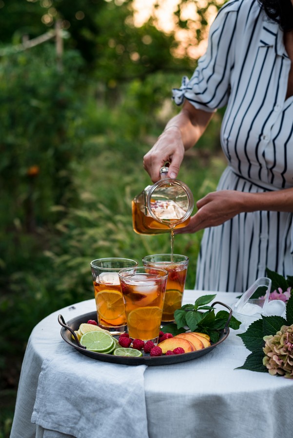 Cold brew iced tea-Παγωμένο τσάι με φρέσκα φρούτα | Συνταγές | Food ...