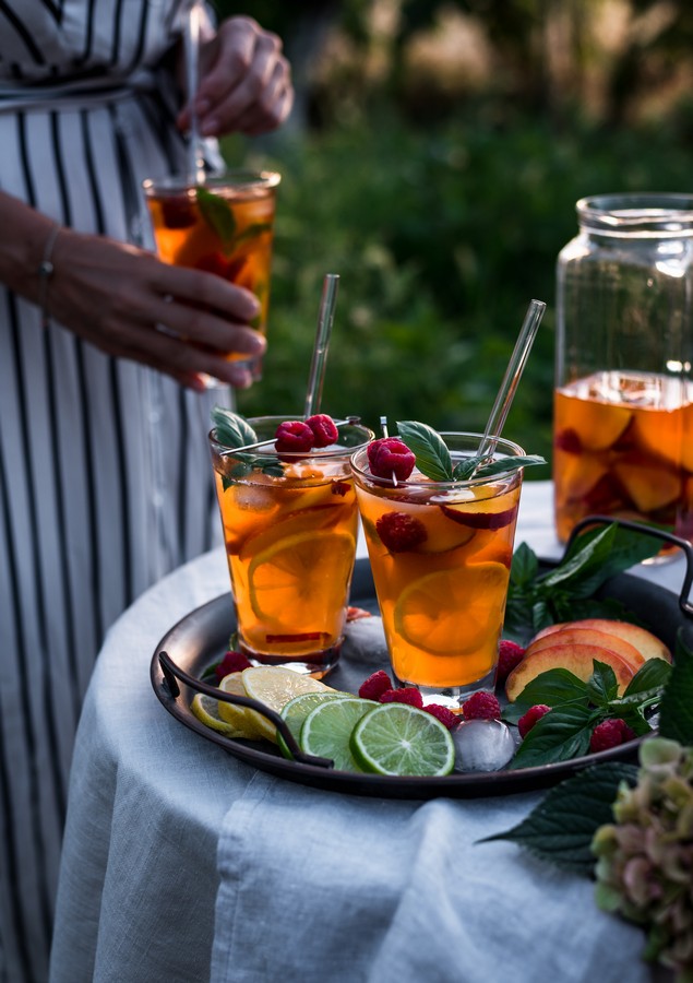 Cold brew iced tea-Παγωμένο τσάι με φρέσκα φρούτα | Συνταγές | Food ...