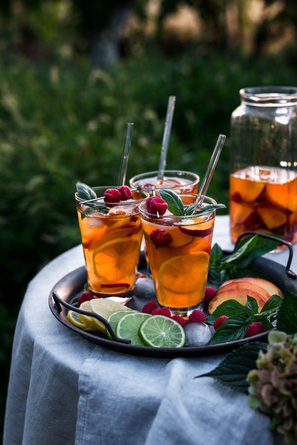 Cold brew iced tea-Παγωμένο τσάι με φρέσκα φρούτα | Συνταγές | Food ...